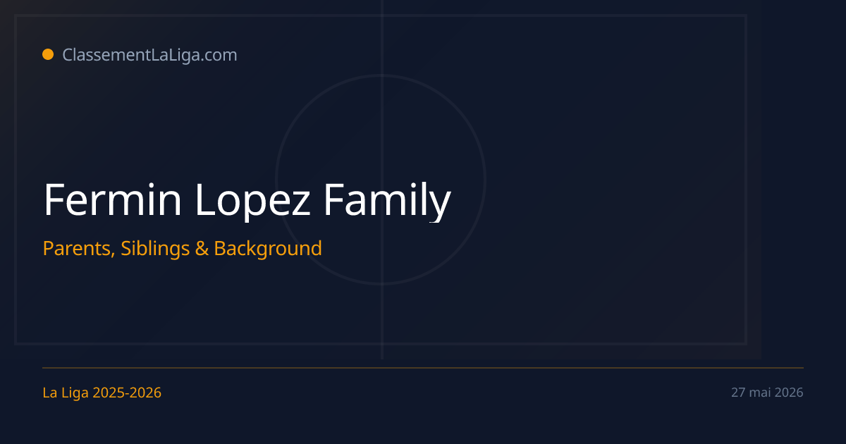 Fermin Lopez Family 2026 | Parents, Siblings & Origins | La Liga